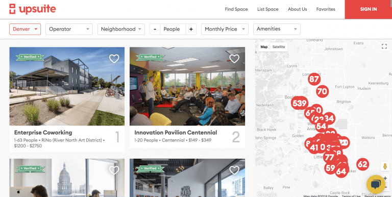 Using Upsuite’s Shortlist Tool Compare Coworking Spaces